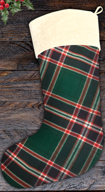 Tartan Christmas Stocking| Festive & Traditional Decor